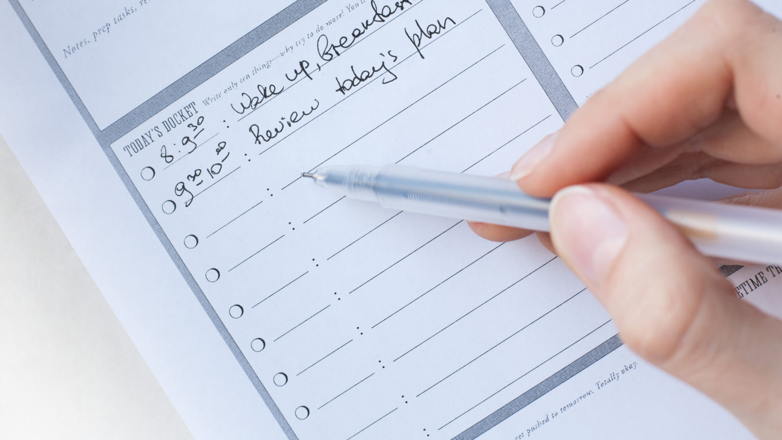 Managing Your Own Task List