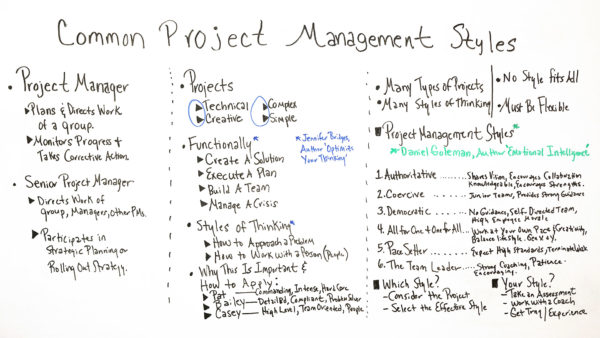 Common Project Management Styles ProjectManager