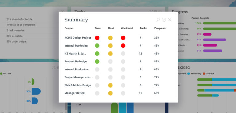 Project Dashboards - Track Projects in Real Time - ProjectManager.com