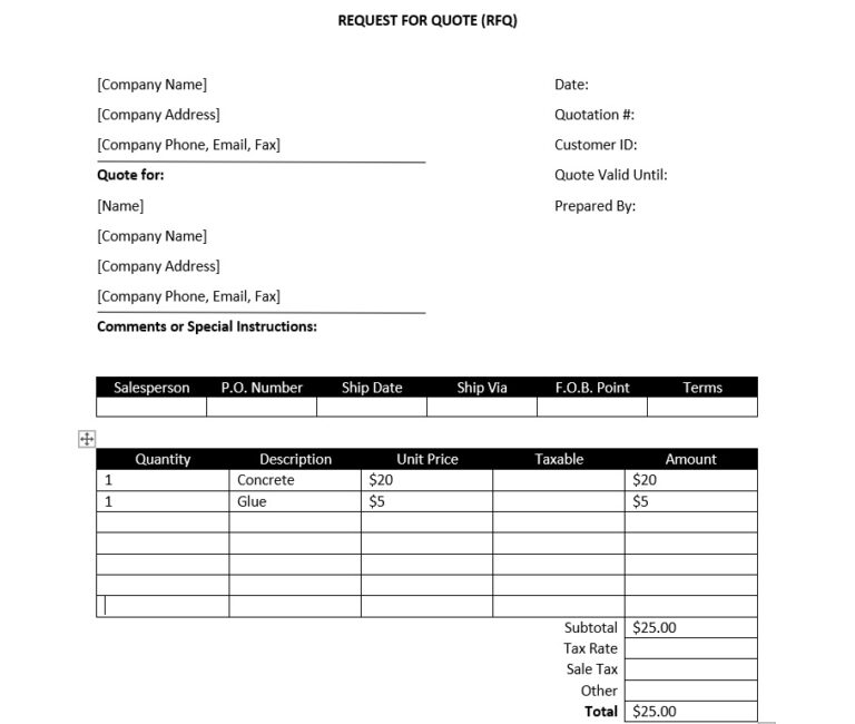 6 Free Order Form Templates for Excel and Word