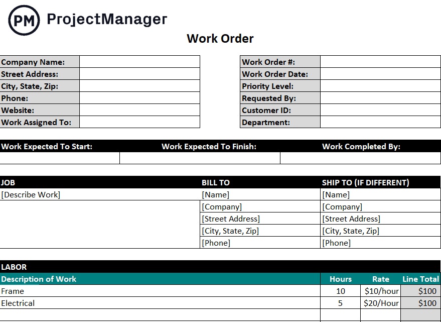 11 Free Excel Construction Templates MrPranav