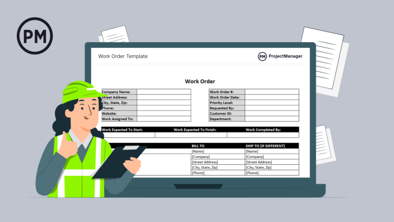 Work Order Template for Excel (Free Download) - ProjectManager