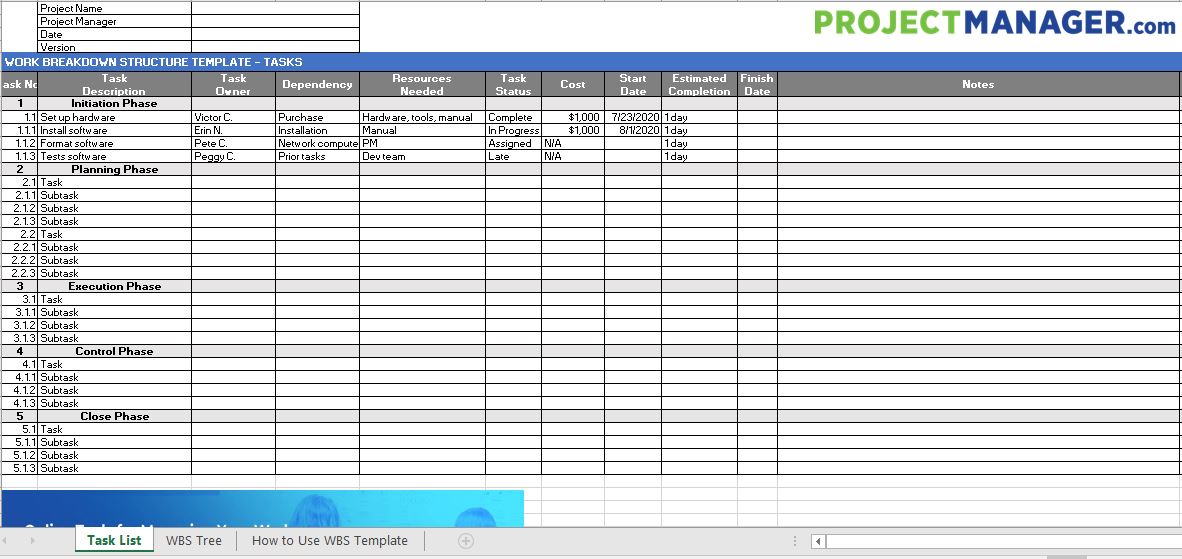 WBS Dictionary A Quick Guide With Examples ProjectManager