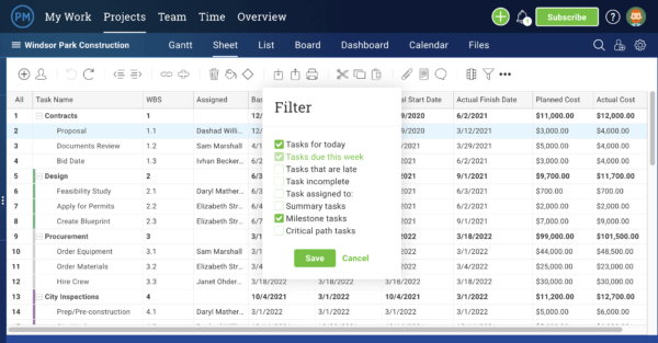 Five Gantt Chart Alternatives - ProjectManager
