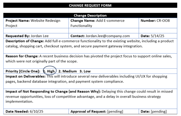 Change Request: How to Submit, Manage and Execute - ProjectManager
