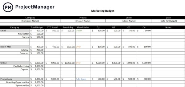 20 Marketing Templates for Planning, Strategy & More (Free Excel Downloads)