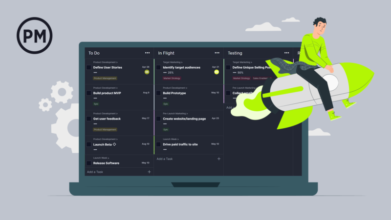 Product Launch Template - Powerful and Simple - ProjectManager
