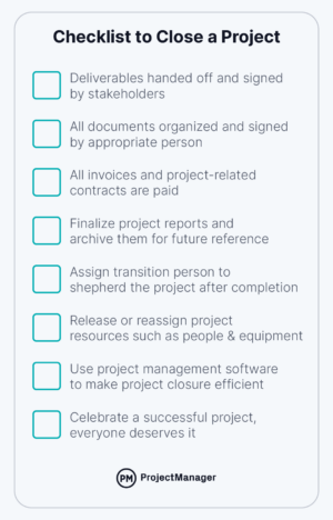 7 Steps to Project Closure (Checklist Included)