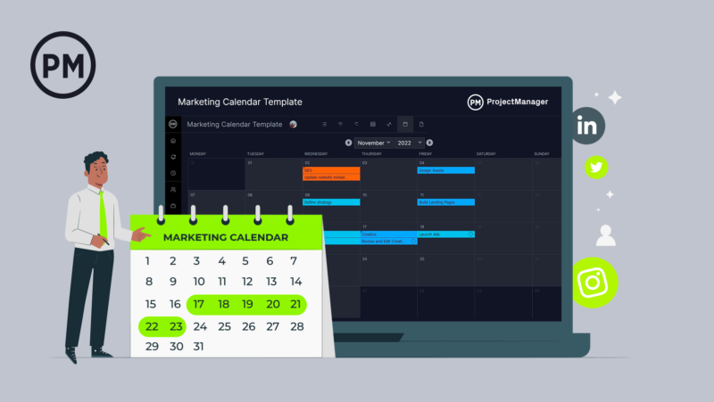 Marketing Calendar Template for Excel (Free Download)