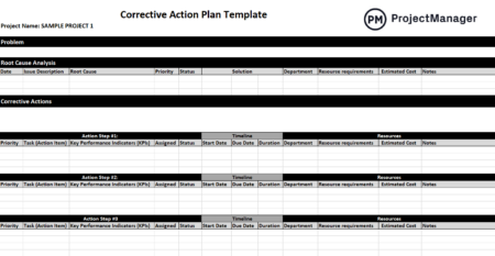 Corrective Action Plan Template for Excel (Free Download)