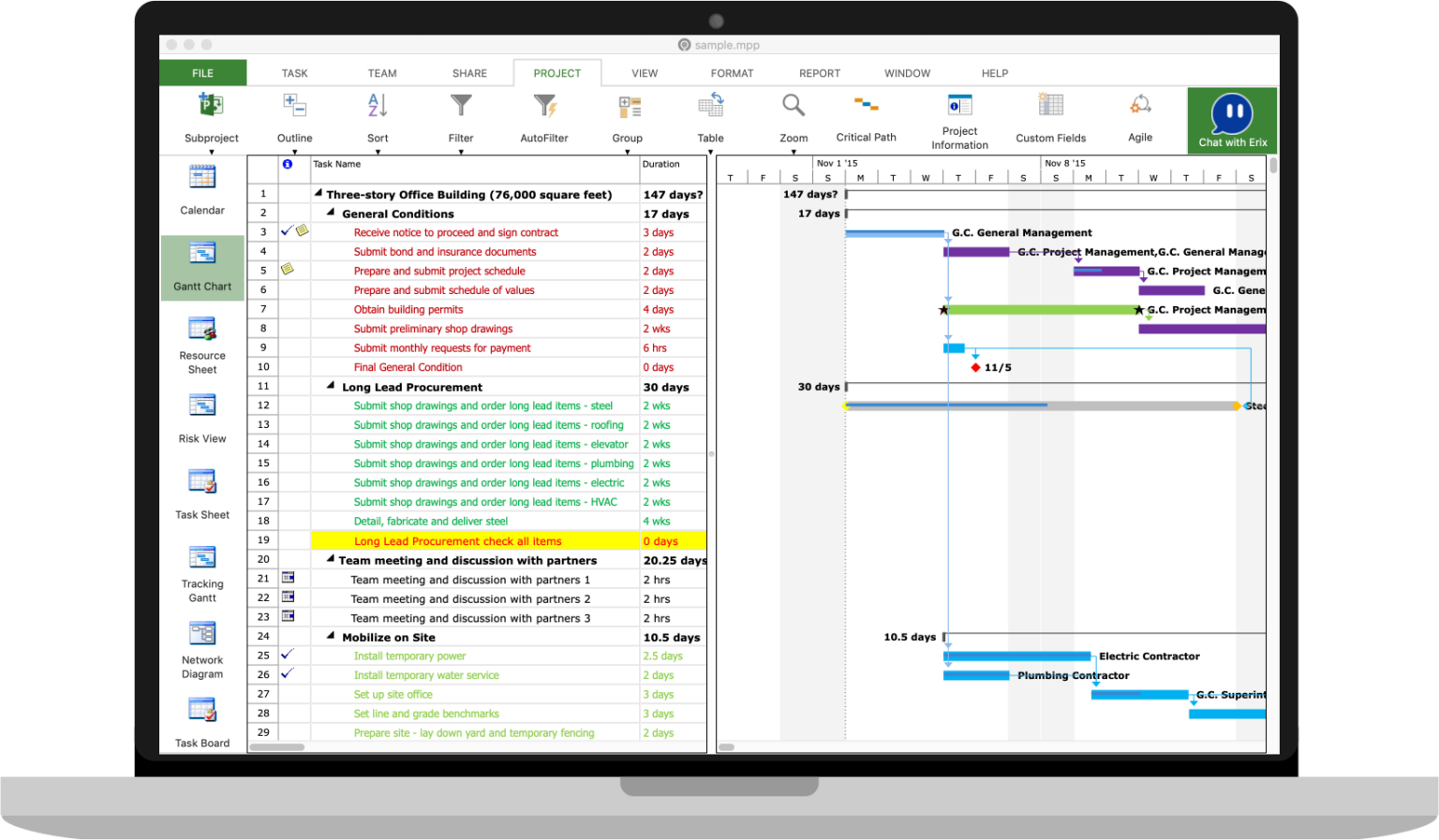 Microsoft Project Viewer View And Edit Mpp Files Online Workplace