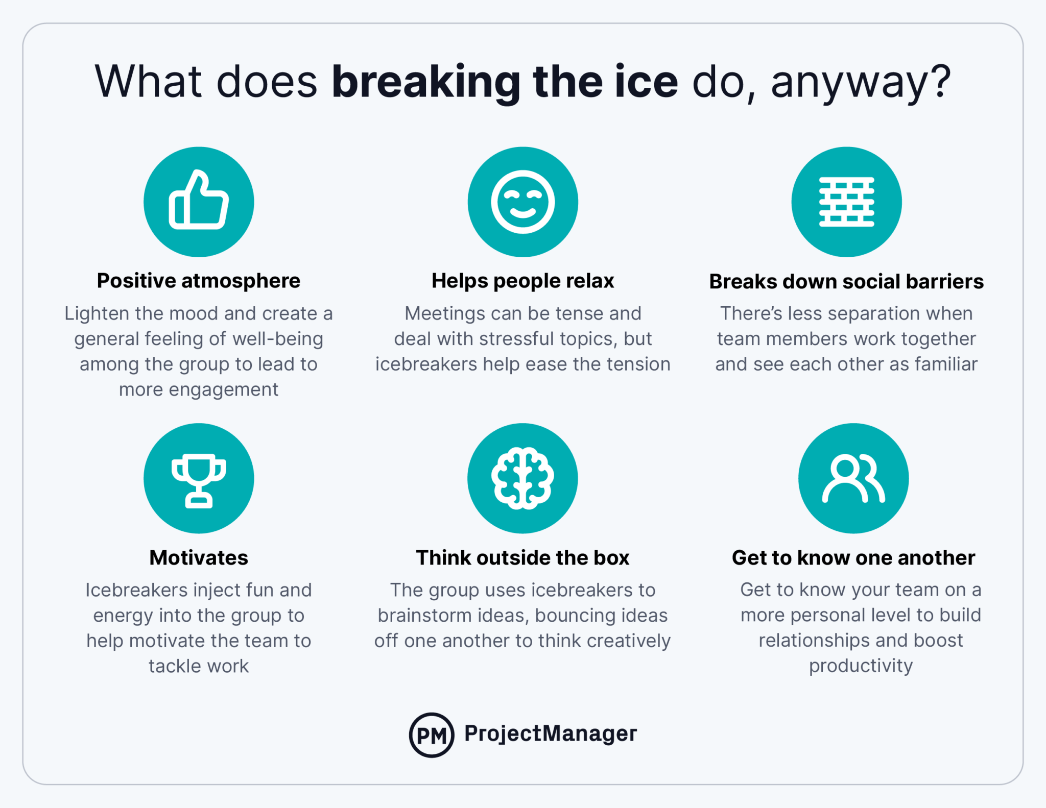 40 Ice Breaker Questions for Work Meetings - ProjectManager