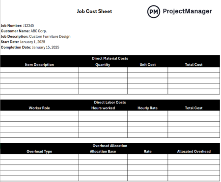 What Is Job Costing? When to Use a Costing Sheet (Example Included)