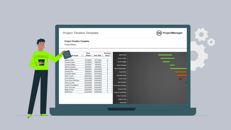 How to Create a Project Timeline in Excel (Free Template Included ...