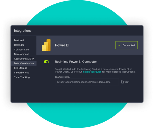 ProjectManager + Power BI - ProjectManager