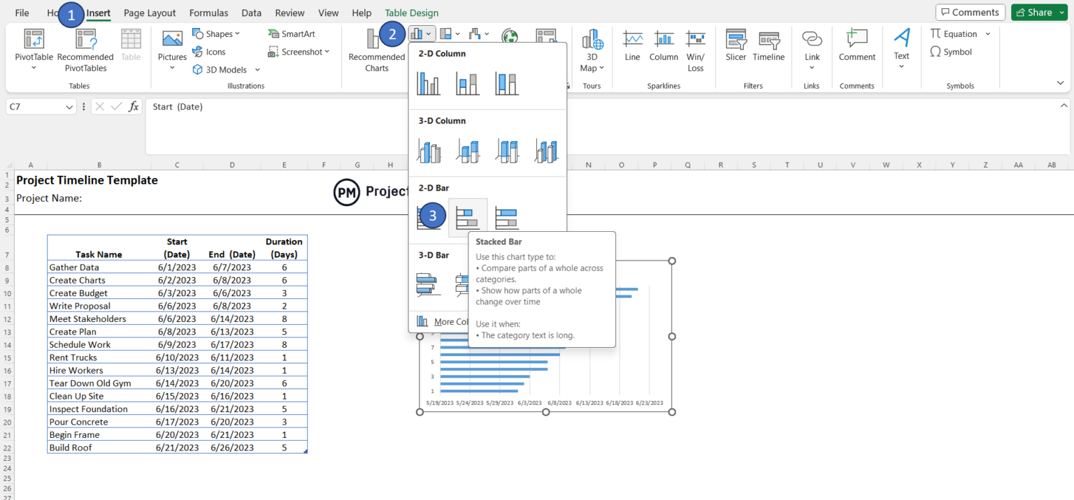 How to Create a Project Timeline in Excel (Free Template Included) - ProjectManager