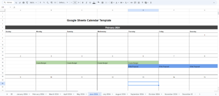 Google Sheets Calendar Template (2024): Manage Business Schedules ...