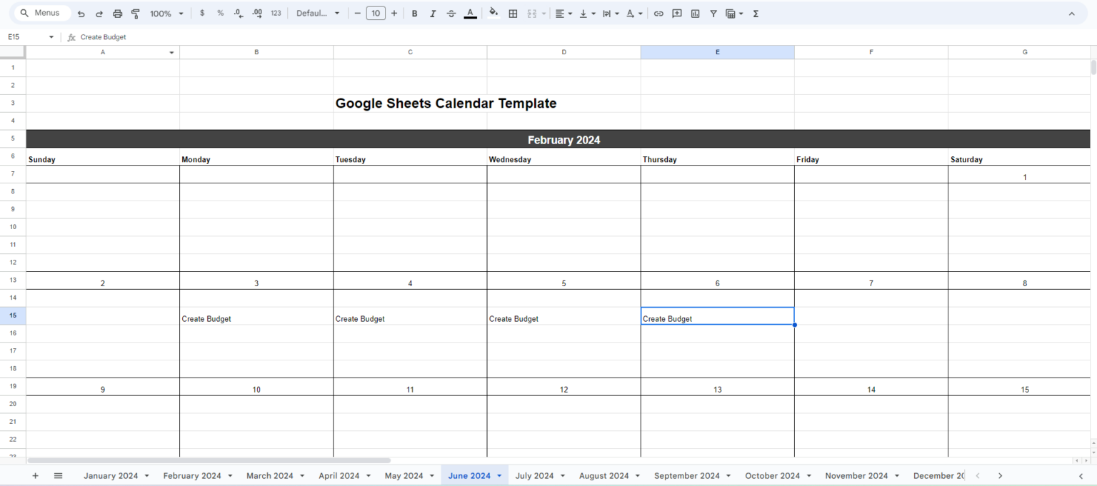 Google Sheets Calendar Template (2024): Manage Business Schedules ...
