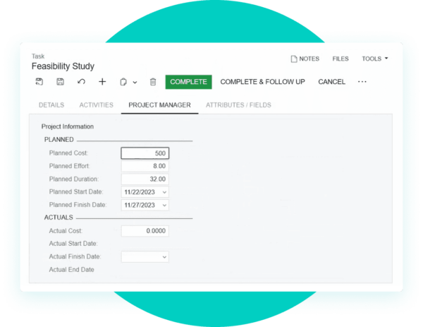 ProjectManager + Acumatica - ProjectManager