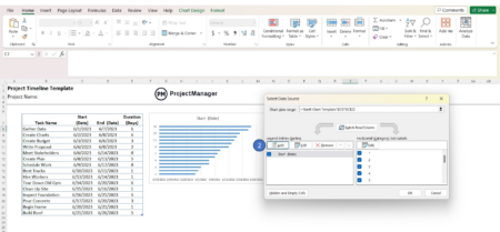 How to Create a Project Timeline in Excel (Free Template Included ...