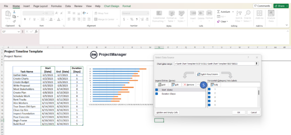 How to Create a Project Timeline in Excel (Free Template Included ...