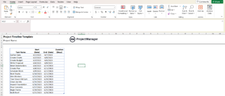 How to Create a Project Timeline in Excel (Free Template Included ...