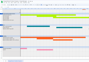 Free Google Sheets Timeline Template
