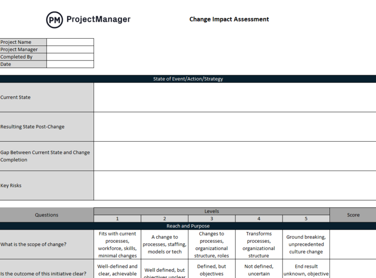 14 Free Change Management Templates for Excel and Word