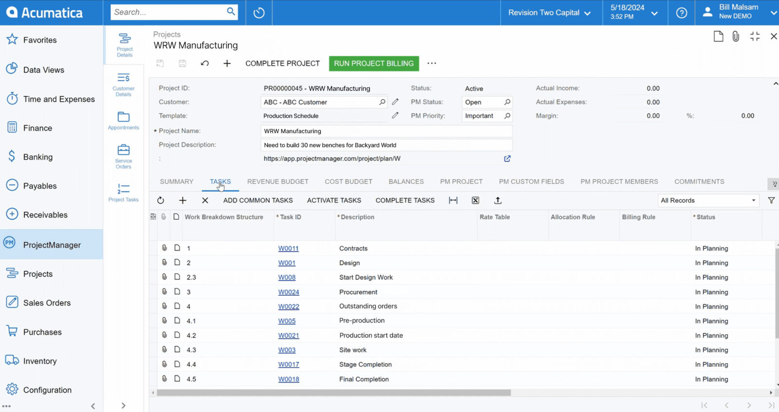 Acumatica for Manufacturing: Key Features and Integrations