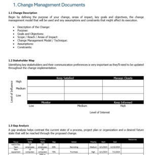 14 Free Change Management Templates for Excel and Word