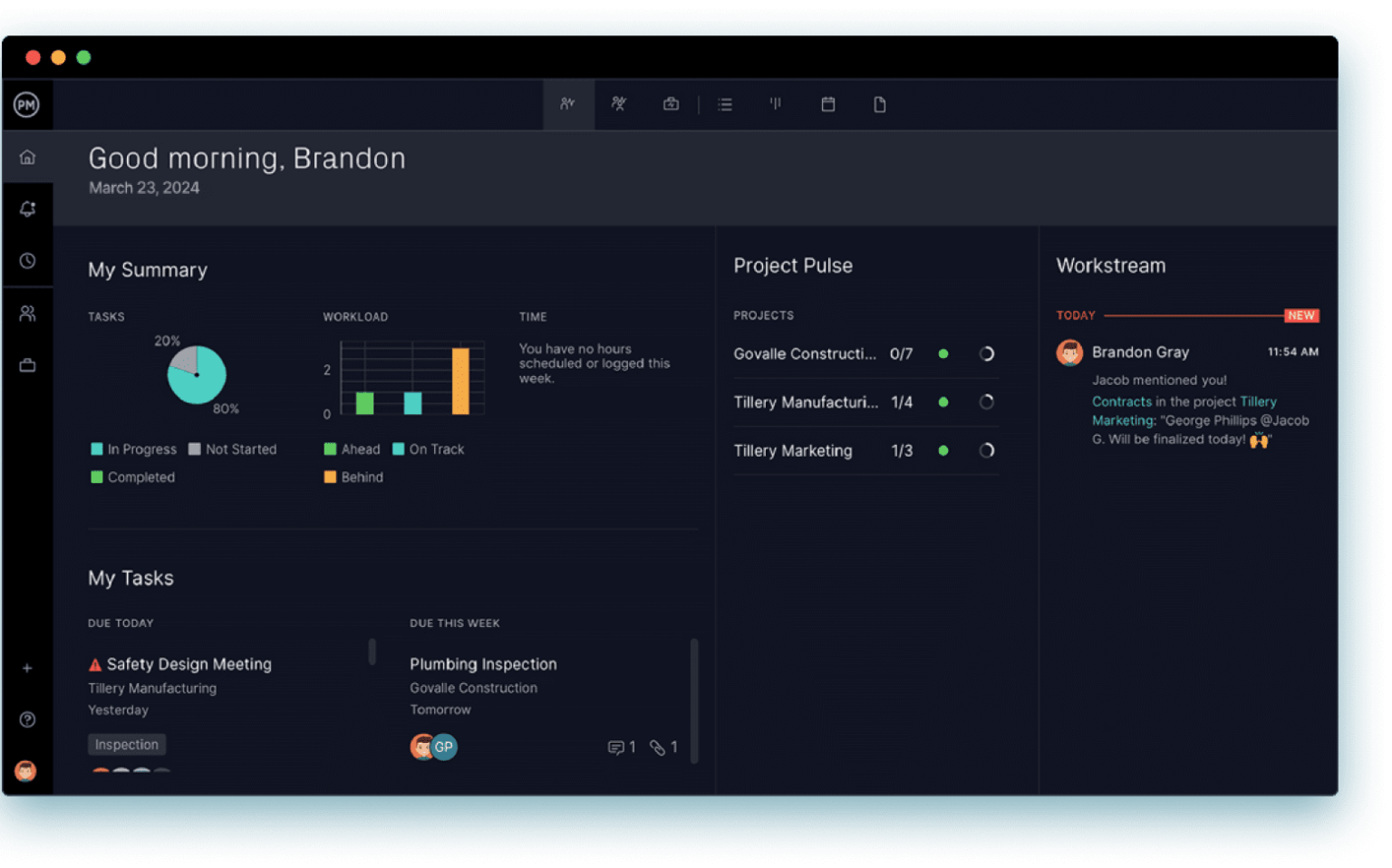 Engineering project management software - ProjectManager