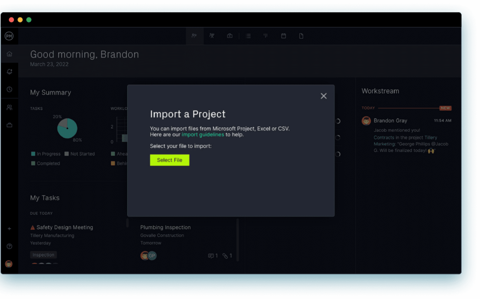 Engineering project management software - ProjectManager