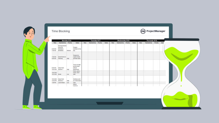 Time Blocking Template - ProjectManager