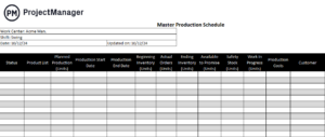 How to Create a Master Production Schedule (MPS) - ProjectManager