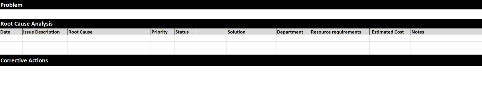 Corrective Action Plan Template for Excel (Free Download)