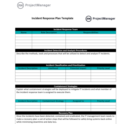 Incident Response Plan Template for Word (Free Download)