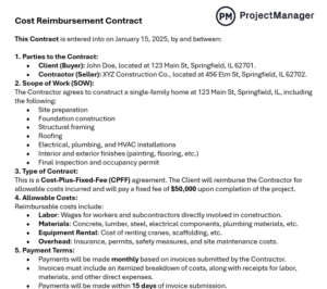 Cost Reimbursement Contract: A Quick Guide - ProjectManager
