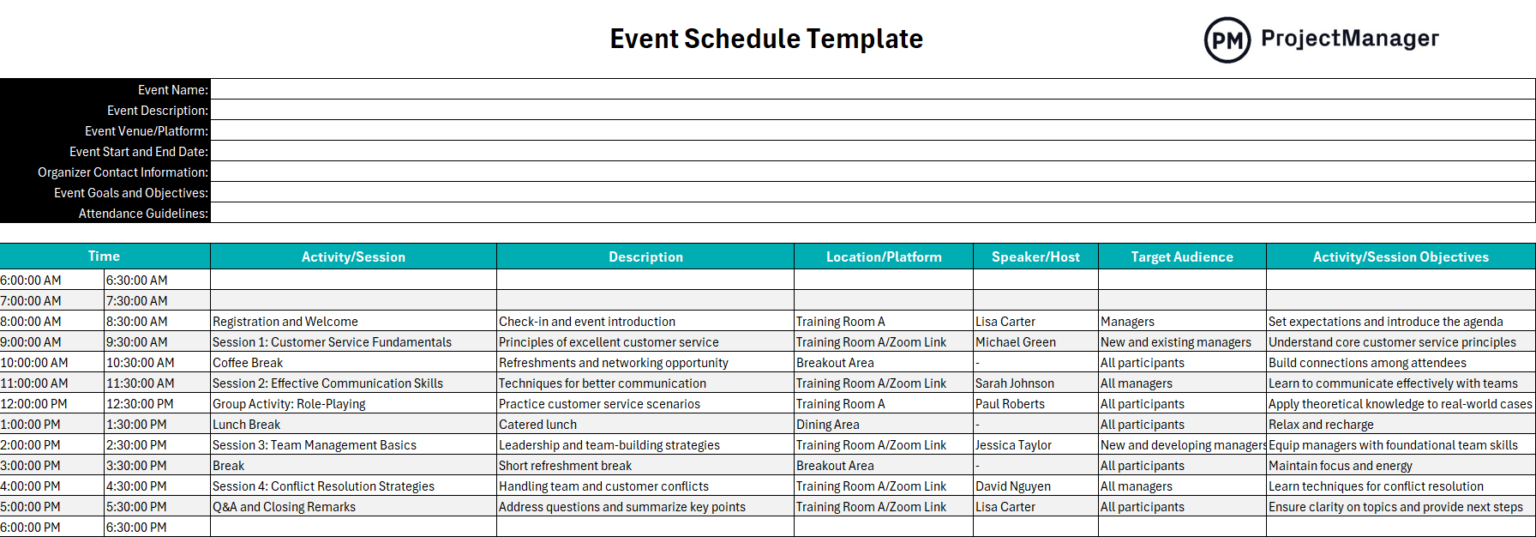Event Scheduling Basics: How to Make an Event Schedule