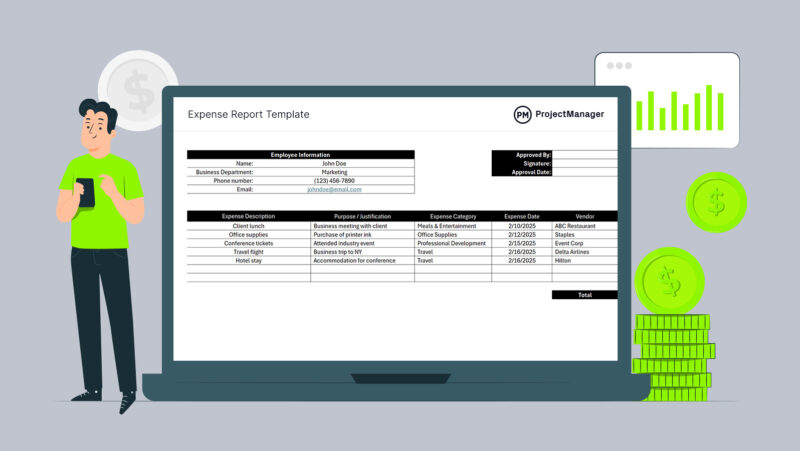 Expense Report Template for Excel (Free Download)