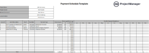 Payment Schedule Template for Excel (Free Download)