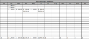 Payment Schedule Template for Excel (Free Download)
