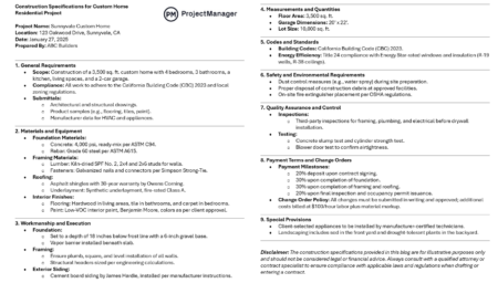 10 Key Elements of Construction Specifications (Example Included)