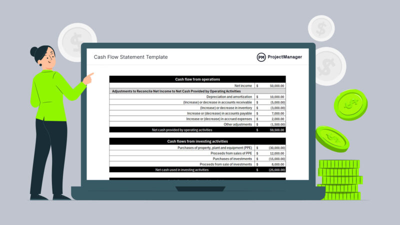 Cash Flow Statement Template for Excel (Free Download)