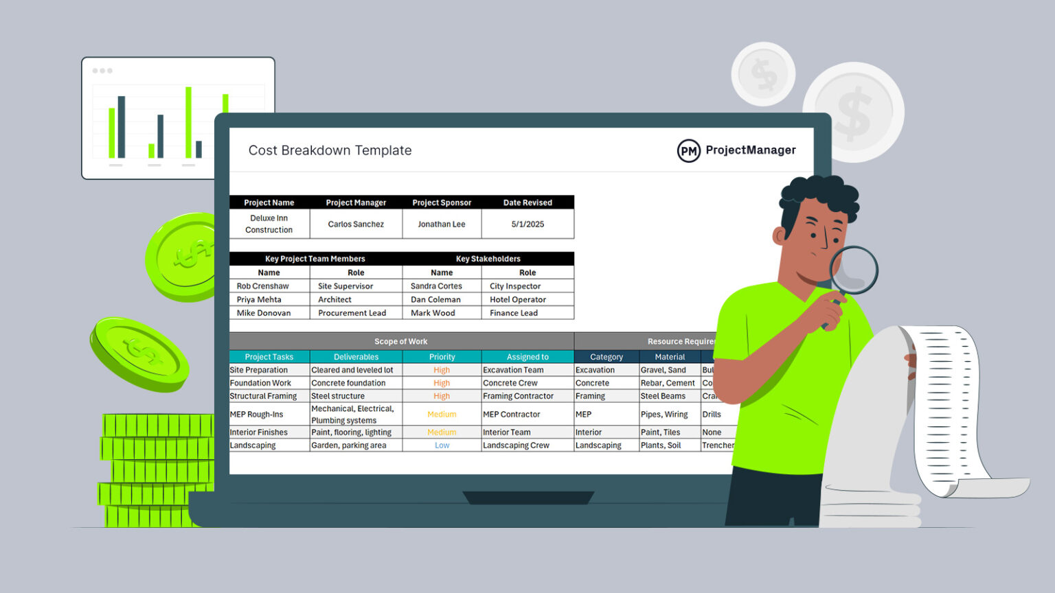 Cost Breakdown Template for Excel (Free Download)