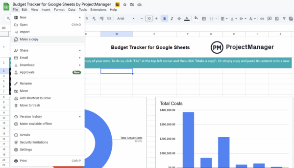 Free Budget Tracker for Google Sheets