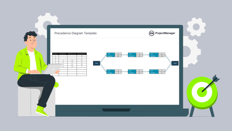 Precedence Diagram Template for Excel - Free Download