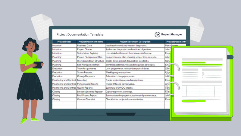 Project Documentation Template for Excel - Free Download