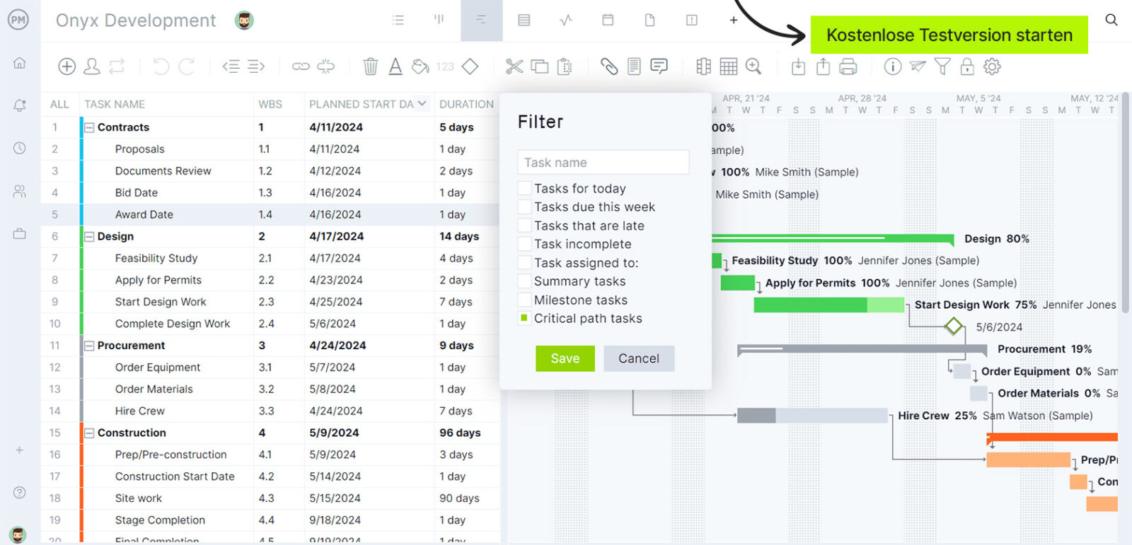 10 Microsoft Projektmanagement Software, Apps & Werkzeuge - ProjectManager