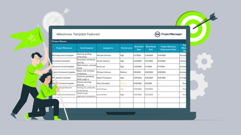 Milestones Template for Excel (Free Download)