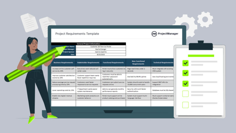 Project Requirements Template for Excel (Free Download)